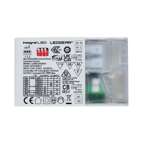 Integral LED | CONSTANT CURRENT COMPACT DRIVER ADJUSTABLE OUTPUT 26-38W ...