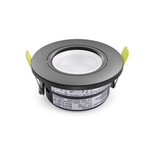Integral LED | LUXFIRE II FIRE RATED DOWNLIGHT TILTABLE BLACK BEZEL ...