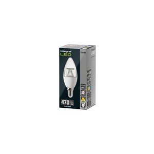Integral LED | CANDLE BULB E14 470LM 4.9W 2700K NON-DIMM 240 BEAM CLEAR ...